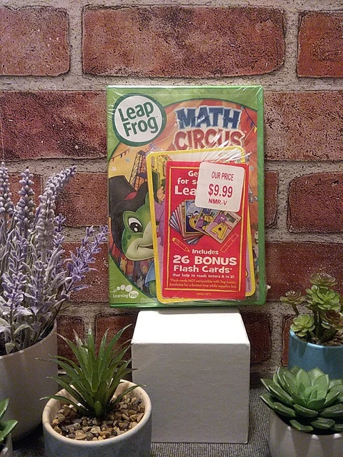 VINTAGE 2004 LEAP Frog Math Circus Learning Game With 26 Bonus Flash ...