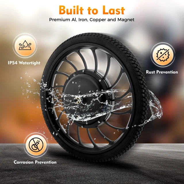 20 INCH HUB Motor Ebike Front Wheel Electric Bicycle Motor Conversion ...