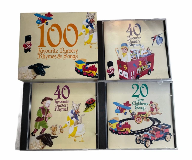 100 FAVOURITE NURSERY Rhymes and Songs by Various Artists (3 CD Boxed ...