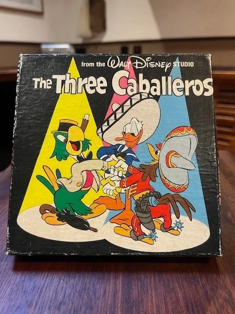 WALT DISNEY 'THE Three Caballeros' Super 8 Mm B&W Sound 200Ft Cine Film ...