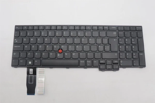 LENOVO THINKPAD L15 Gen 4 T16 gen 2 P16s Keyboard UK Europe 5N21K05065 ...