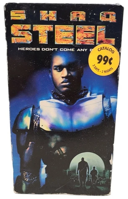 STEEL VHS 1997 Action Adventure Crime Shaquille O'Neal, Shaq, Superhero ...
