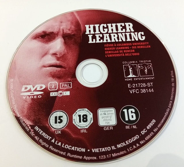 HIGHER LEARNING DVD Kristy Swanson Omar Epps DVD Disc Only *Buy 6 Get 6 ...
