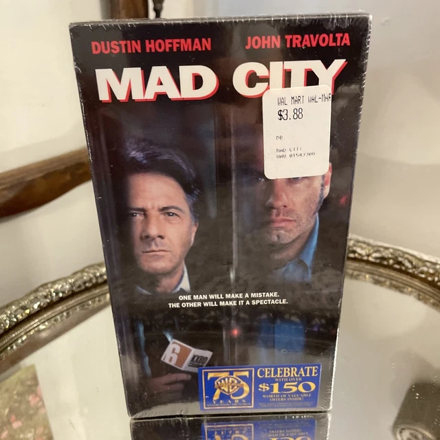 MAD CITY (VHS, 1998) scellé en usine, Dustin Hoffman & John Travolta ...