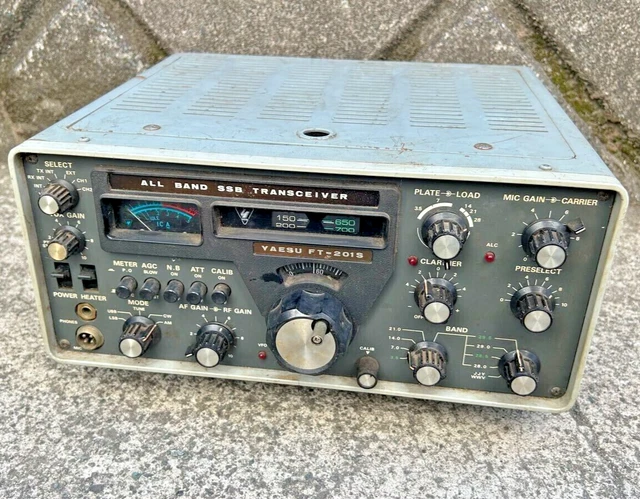 YAESU FT-201S ALL BAND SSB 10W Transceivers 3.5MHz - 28MHz Ham Radio ...