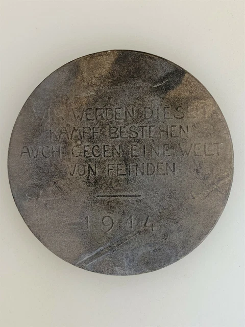 IMPERIAL GERMANY WWI Kaiser Wilhelm II medallion. Large 60mm size medal ... IMPERIAL GERMANY WWI Kaiser Wilhelm II medallion. Large 60mm size medal ...