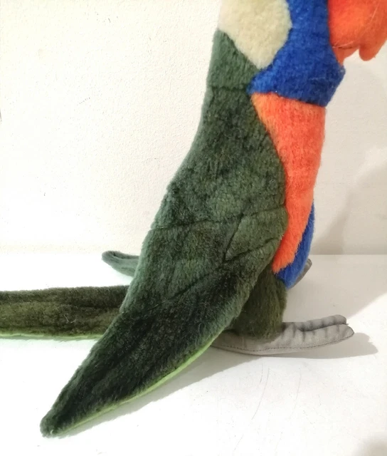 HAMLEYS RAINBOW LORIKEET Parrot Soft Stuffed Toy Birds Long Tail 7.5 cm ...