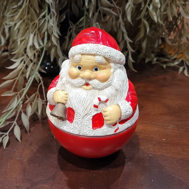 VINTAGE 1980'S MUSICAL ROLY POLY Santa By Samaco Plays Jingle Bells $55 ...