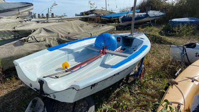 HARTLEY 12 SAILING Dinghy - Mainsail, jib, beach & road trailers. Fully ...
