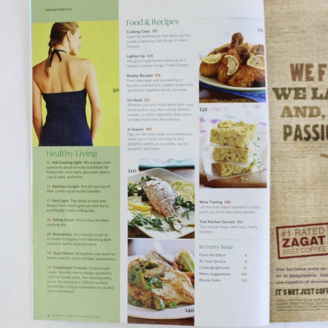 COOKING LIGHT MAGAZINE Août 2009 21 Menus D'Été Faciles EUR 8,27 ...