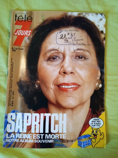 TÉLÉ 7 JOURS de 1990- Alice Sapritch, Jacky Chan, Erik Estrada, Léo ...