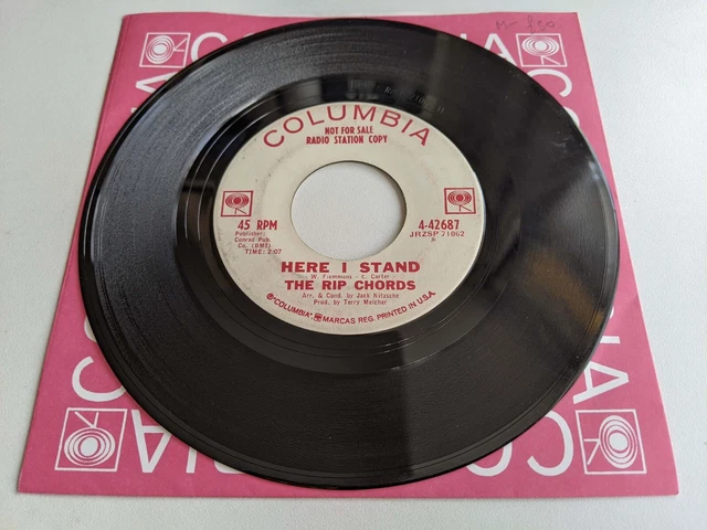 THE RIP CHORDS - Here I Stand / Karen - Columbia - Vinyl 7" 45 RPM £31. ...