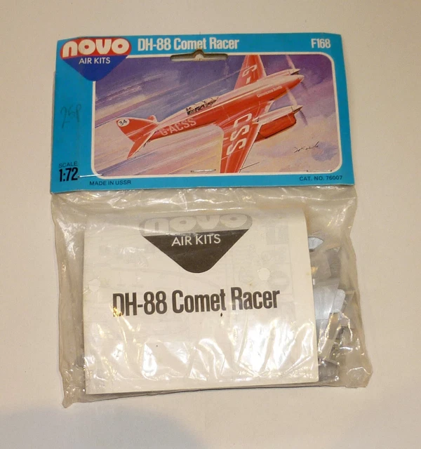 OLD NOVO FROG 1/72 scale De Havilland DH.88 Comet Racer - plane kit £9. ...