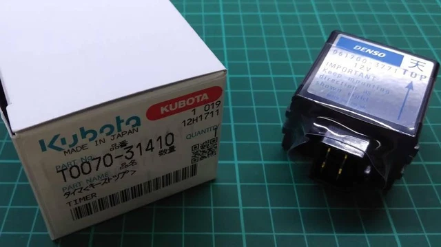 GENUINE KUBOTA TIMER STOP RELAY T0070-31410 or T007031410, Denso 061700-3771 12V £49.99 ...