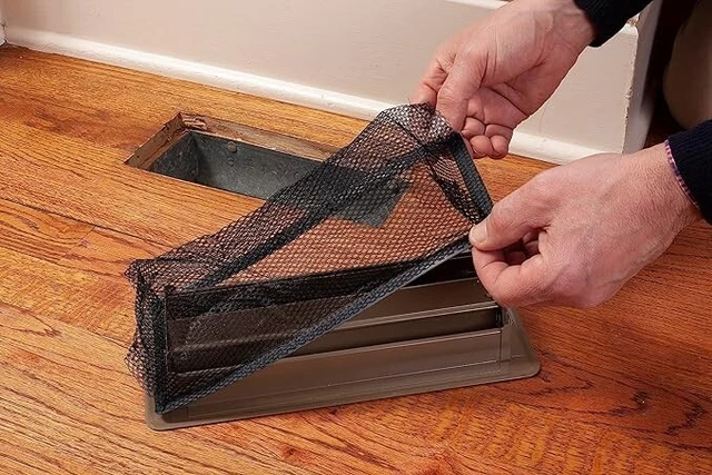 HAAK FLOOR REGISTER Trap - Screen for Home Air Vent Filters 4"x10", 2 ...