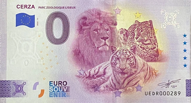 GELDSCHEIN CERZA PARK Zoologiuque von Lisieux Frankreich 2025 Nr ...