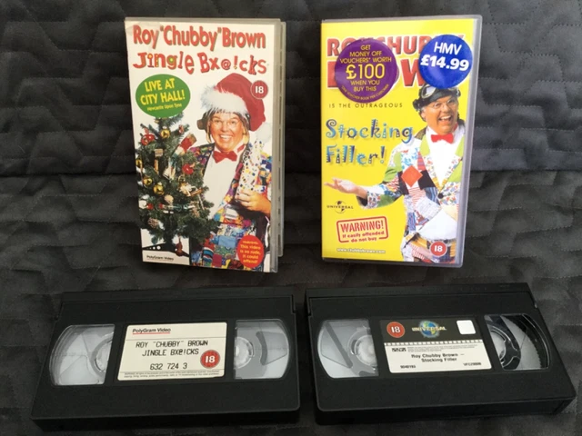 ROY CHUBBY BROWN Vhs Video Tape Bundle Jingle Bx@!cks & Stocking Filler ...