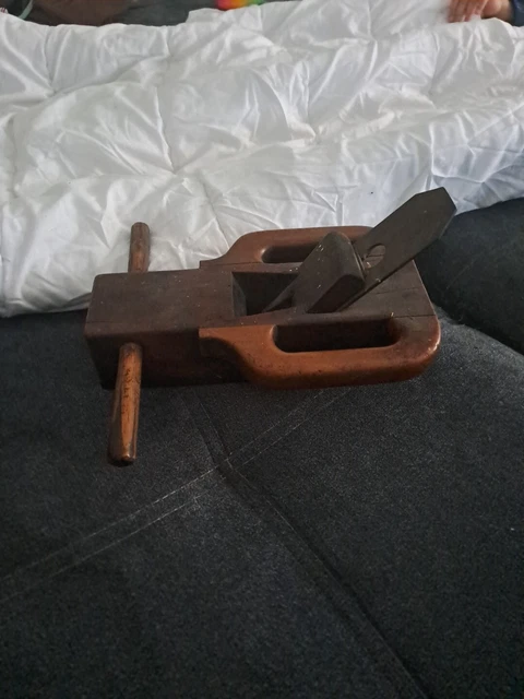 RABOT ANCIEN GALÈRE Bois Sculpté Signé Dupont Daté 1878 Art Populaire ...