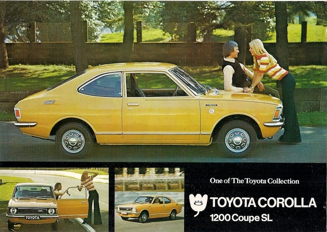 TOYOTA COROLLA 1200 SL Coupe KE20 1971-72 UK Market Single Sheet Sales ...