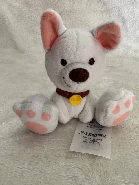 RARE DISNEY STORE Tiny Big Feet - Bolt Mini Soft Plush Toy Cute Dog ...