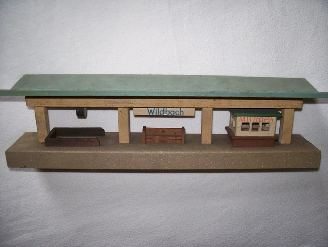 ALTER DDR BAHNSTEIG(WILDBACH) aus Holz ev. Spur 0 - ?? (DREGENO) EUR 35 ...