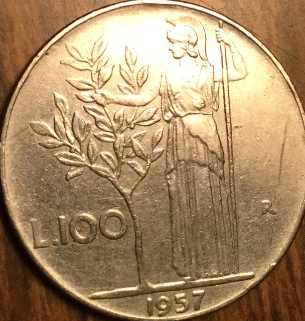 1957 ITALY 100 Lire Coin $2.08 - PicClick CA