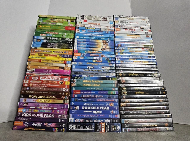 WHOLESALE LOT 100+ DVDs Kids & Family Childrens Baby Disney Nickelodeon ...