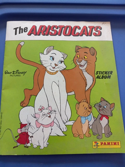 PANINI WALT DISNEY Pictures The Aristocats Sticker Book Vintage 1980's ...