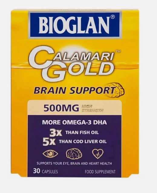 BIOGLAN CALAMARI GOLD 500mg HIGH STRENGTH30 CAPSULES exp 01/25 £10.99 ...