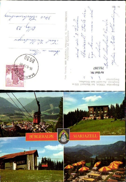 711287 MEHRBILD AK Mariazell Bürgeralpe Seilbahn Gondel Aussicht Erlaufsee Bergs EUR 5,55 ...