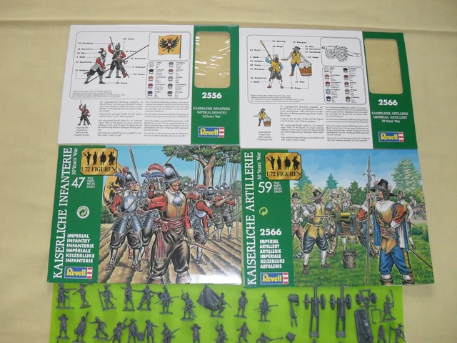 REVELL 1:72 - 2556+2566 - Kaiserliche Infanterie+Artillerie - 30 ...