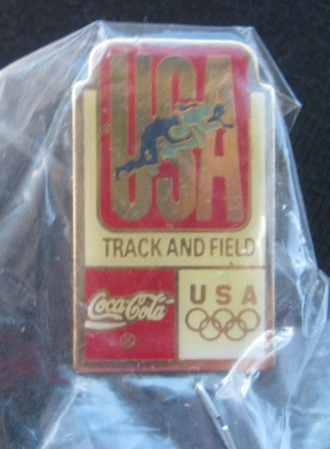 COCA-COLA U.S.A. TRACK & Field Coke Olympic Sponsor New Pin EUR 1,09 ...
