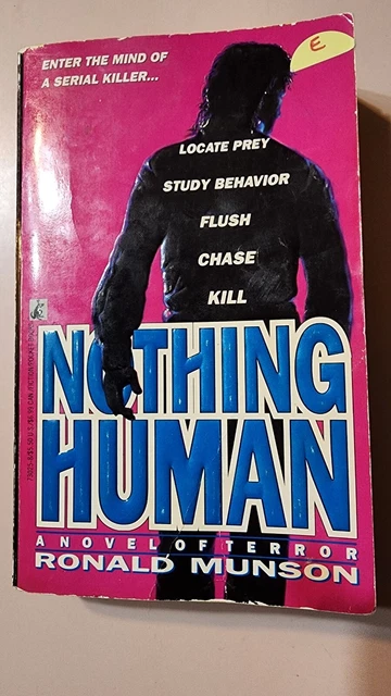 NOTHING HUMAN A Novel of Terror par Ronald Munson EUR 2,96 - PicClick FR