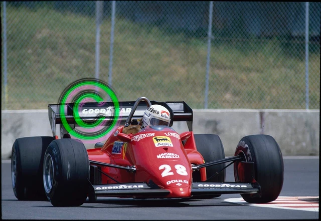 RACING ORIGINAL 35MM Slide F1 René Arnoux - Ferrari 126C4 1984 Dallas ...