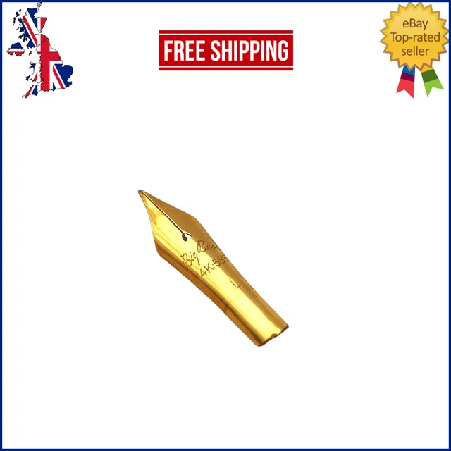 VINTAGE BIG BEN No 1 Fountain Pen Nib Only Semi Flexible 14K Medium Nib ...