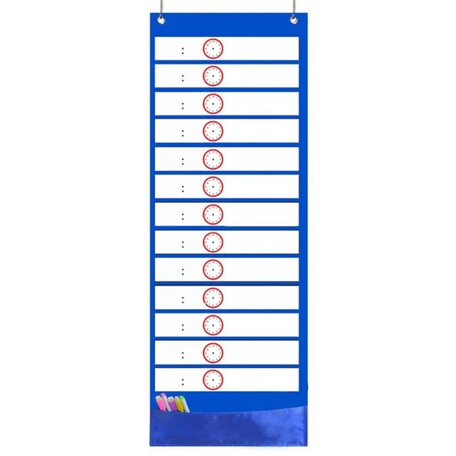 DAILY SCHEDULE WORD Study Pocket Chart Hanging for Classroom Office ...