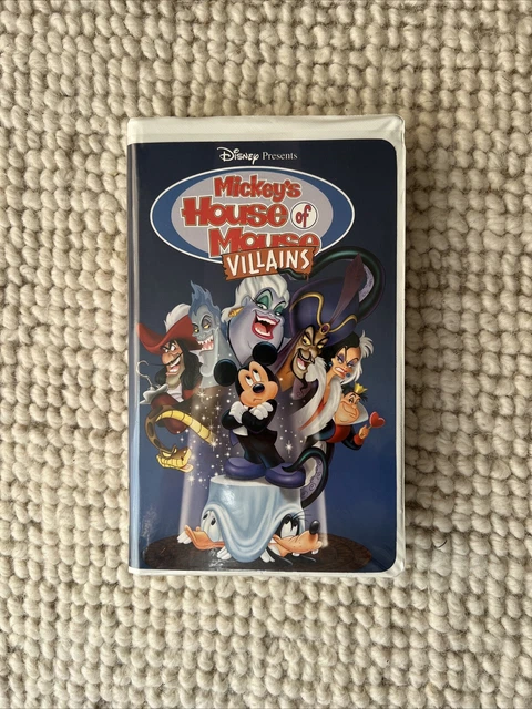 DISNEY “MICKEY’S HOUSE Of Mouse Villains” (2001 VHS) Clamshell Case £6. ...