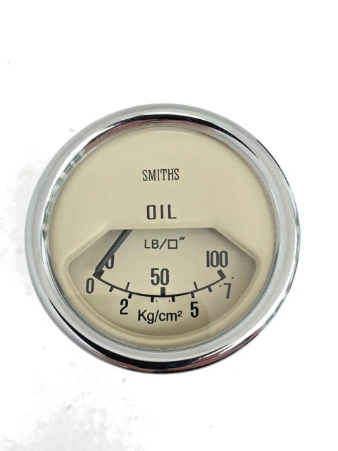 13H4459MG - OIL Pressure Gauge Smiths Pl2310-5 Classic Mini Magnolia ...