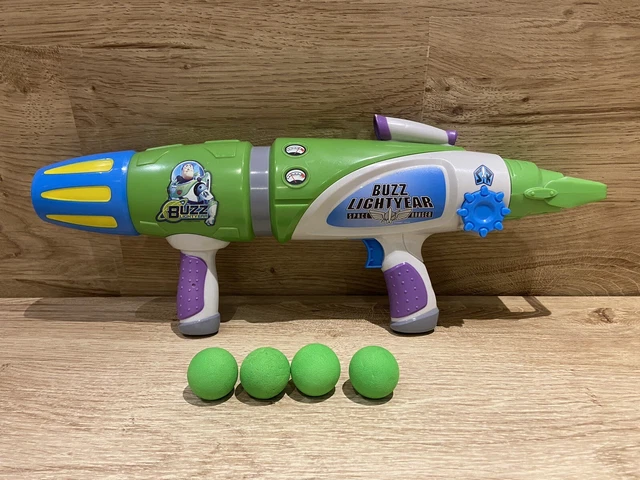 DISNEY PIXAR BUZZ Lightyear Space Ranger fucile blaster più 4 sfere di ...