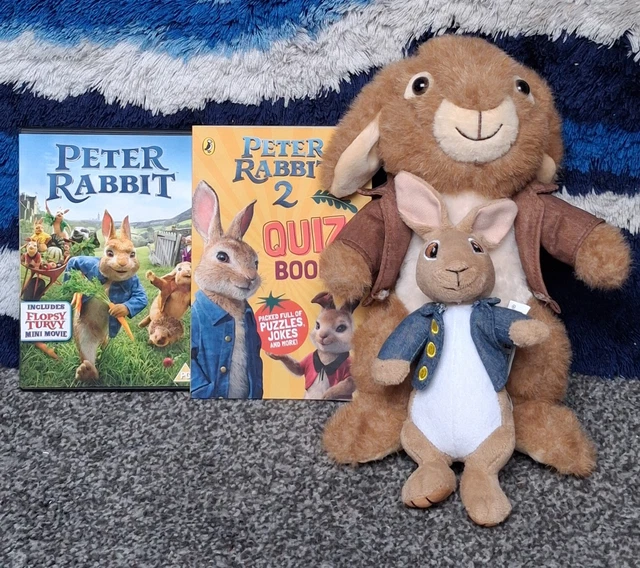 PETER & BENJAMIN Rabbit Soft Toys, The Movie DVD & Puzzle Book 2 £15.08 ...