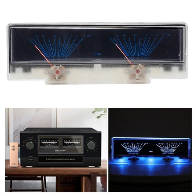 HINTERGRUNDBELEUCHTUNG AUDIO VU Meter Panel High Performance Dual ...