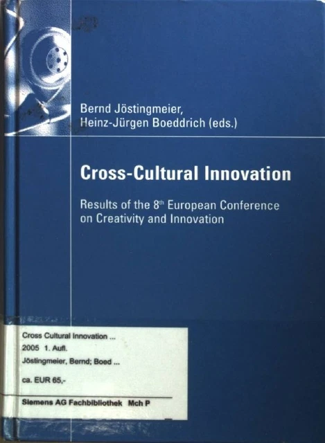 CROSS-CULTURAL INNOVATION: RESULTS of the 8th European Conference on ...