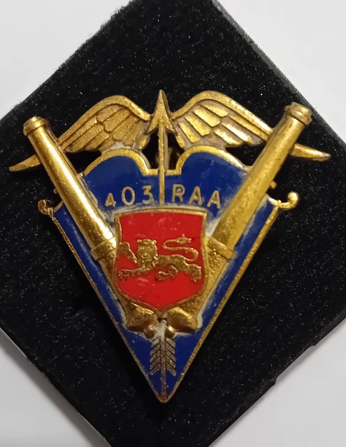 INSIGNE. 403 REG ARTILLERIE ANTI AERIEN. RAA . Drago Paris H724 EUR 9 ...