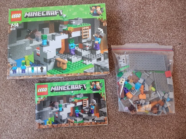 LEGO MINECRAFT 21141 the Zombie Cave minifigures box instructions £7.50 ...