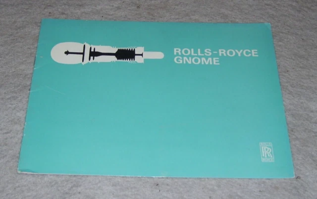 ROLLS-ROYCE GNOME H1400 Turboshaft Helicopter Engine Brochure Sed Ml114 ...