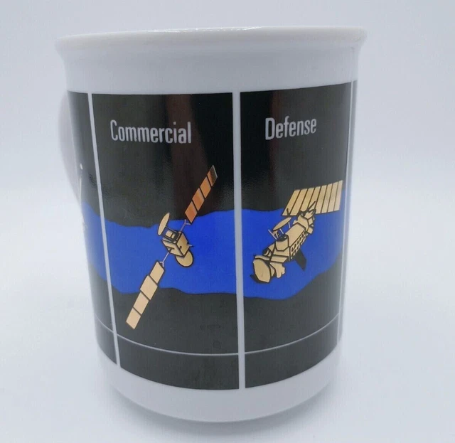 GE ASTRO ENTERPRISE Space Civil Commercial Defense Satellite Coffee Mug ...