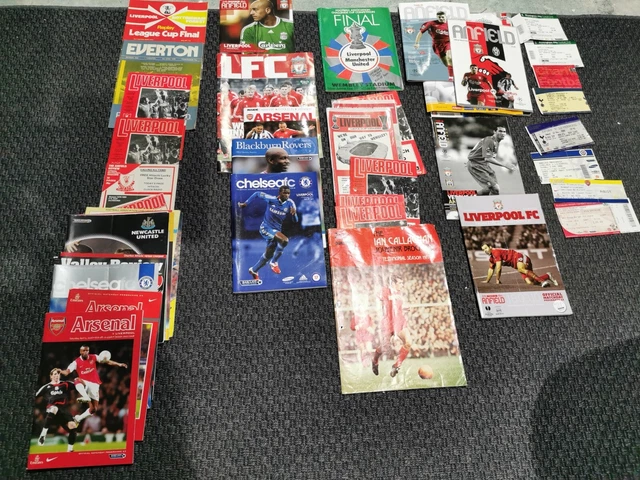 LIVERPOOL FOOTBALL CLUB Programmes - From 1955 to 2011 and various ...
