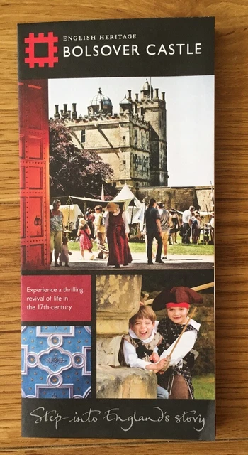 BOLSOVER CASTLE PROMOTIONAL Leaflet/Map - English Heritage - Step Into ... BOLSOVER CASTLE PROMOTIONAL Leaflet/Map - English Heritage - Step Into ...