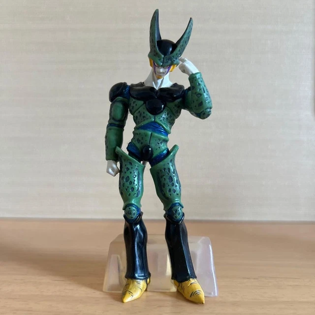 DRAGON BALL Z Cell Figure - Pensive Pose - Green Black Yellow Plastic ...