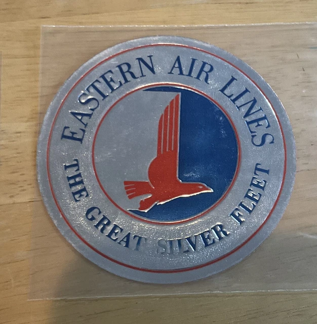 1950S EASTERN AIRLINES Fly The Great Silver Fleet Luggage/Baggage ...